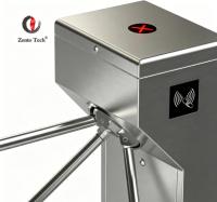 China Zento Factory Direct 304 Stainless Steel Vertical Tripod Turnstile Gate Anti Tailgating High Security Access Control for Metro for sale