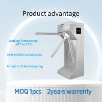China Zento Factory Direct 304 Stainless Steel Vertical Tripod Turnstile Gate Anti Tailgating High Security Access Control for Metro for sale