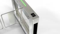 China Zento Luxury Ultra Thin Swing Turnstile Gate Stainless Steel Anti Tailgating Access Control for Office Building for sale