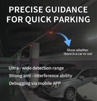 China Front-mounted Ultrasonic Parking Sensor with 7 Adjustable Colors and 0.5m to 4.5m Detection for Smart Parking Guidance System for sale