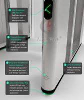 China Zento Automatic Speed Gate Turnstile with 1700mm Glass Barrier LED Indicator for Office Building Airport for sale