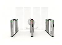 China Zento Automatic Speed Gate Turnstile with 1700mm Glass Barrier LED Indicator for Office Building Airport for sale