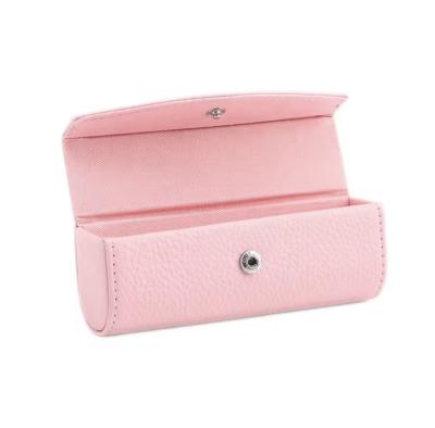 China Custom PU Leather Mini Travel Charm Organizer Case Lip Balm Chapstick Holder for sale