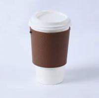 China Personalized Leather Pint Glass Sleeve Eco Friendly for Beer Drink Daily Use for sale