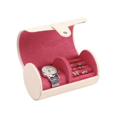 China Custom Handmade Multi-Purpose OEM ODM 1 Slot PU Leather Watch Roll Case for sale