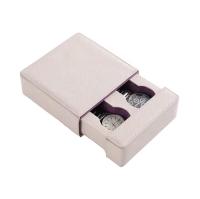 China Luxury High End Slip In 2 Slot Organizer Case Practical Portable Watch Box PU Leather for sale
