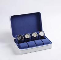 China Household Luxury Collection Men Gift 8 Slots Grid Watch Display Case Custom Logo for sale