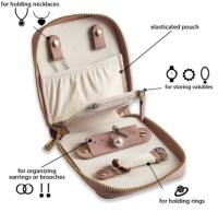 China Multi Function Small Leather Jewelry Travel Bag For Ring Necklace Packaging Storage for sale