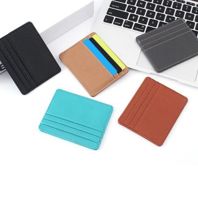 China Lightweight High End PU Leather Card Case With Multiple Compartments Women Men Use for sale