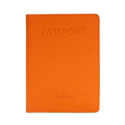China Leather Credit Card Travel Passport Wallet RFID Blocking Passport Cover Fashionable Style for sale