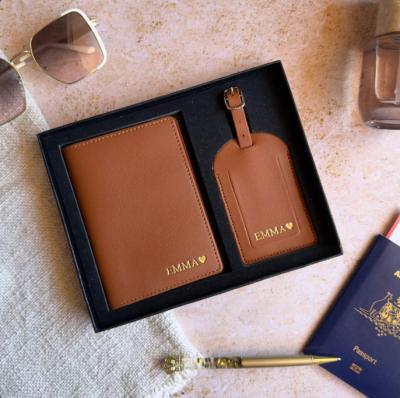 China Smooth Leather Passport Cover Personalized PU Leather Passport Wallet Wholesale for sale