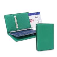 China PU Leather Multi Pocket Travel Organizer Passport Slot Card Holder Cash Ticket Storage for sale