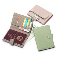 China Multi Functional PU Leather Passport Wallet Card Holder Money Organizer Custom Logo for sale