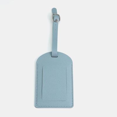 China Faux Leather Baggage Luggage Tag Flip Flop Travel Airline Luggage Tag Waterproof for sale