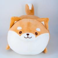 China Soft Spandex Plush Corgi Throw Pillows Stuffed Animals Plush Toy Adorable Design for sale
