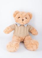 China Manufacturer Of Low MOQ Plush Teddy Bear Toys And Custom Logo Knitted Clothing for sale
