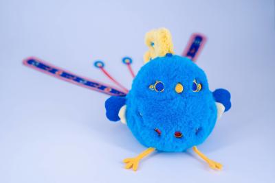 China Custom Size Cute Stuffed Animals Museum Co Creation Kingfisher Phoenix Plush Toys for sale