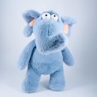 China Customized Images Blue Elephant Plush Toy Soft And Huggable Animal Stuffed Toys for sale