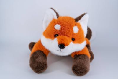 China OEM ODM Orange Fox Plush Toy Soft Realistic Stuffed Animals Cartoon Characters for sale
