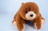 China Weighted Design Standable Brown Bear Plush Toy Warm Hugs Steady Companionship for sale