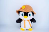 China Customizable Cute Penguin Soft Toy Stuffed Animal With Hat Wearing And Backpack for sale
