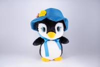 China PP Cotton Kawaii Cartoon Soft Plush Toys Penguin Stuffed Animals With Flower Hat OEM for sale