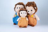 China Family Of Three Soft Toy Hedgehog Stuffed Animal Customized Colour Embroidery Logo for sale