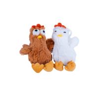 China Squeaky Chicken Plush Animal Keychain Low MOQ Decompression Soft Toy Keyring for sale