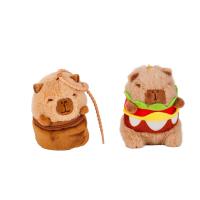 China Kawaii Cartoon Capybara Stuffed Animal Toys Plushie Capybara KeyChain Toys OEM for sale