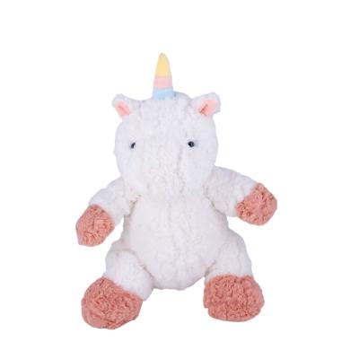 China Faux Rabbit Fibers Big Eyes Unicorn Stuffed Animal Toys For Girls And Boys Gift for sale