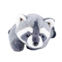China Low MOQ Zoo Grey Raccoon Plush Toys Wild Onez Wildlife Stuffed Animals for sale