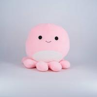 China Soft Pink Octopus Plush Pillow Cozy Cuddly Marine Themed Cushion ODM OEM for sale