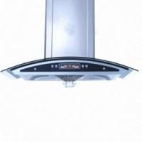 China SS range hood with 1.5m aluminum pipe and pushbutton for sale