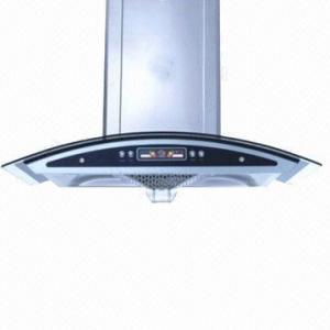 China SS range hood with 1.5m aluminum pipe and pushbutton for sale
