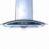 China SS range hood with 1.5m aluminum pipe and pushbutton for sale