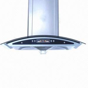China SS range hood with 1.5m aluminum pipe and pushbutton for sale