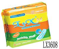 China 240mm Organic Sanitary Pads Cotton Soft Sanitary Pads With Invisible Wings ISO9001 for sale