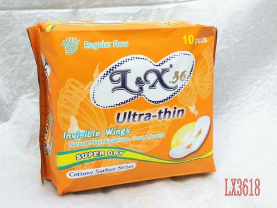 China Natural Plant Infused Ultra-Thin 240mm Sanitary Napkins Pad with Invisible Wings 10 Pads/Pack Private Label Available for sale
