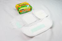 China Soft Flexible Sanitary Pads Cotton Top Sheet Comfort Protection for sale