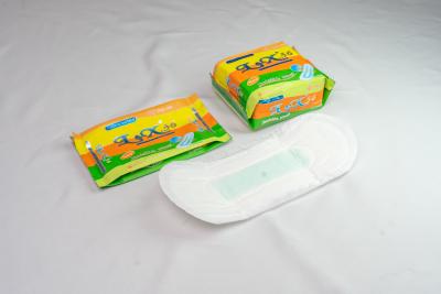 China Sanitary Napkins Pad with Breathable Plastic Back Sheet and Super Absorbent Cotton Top Sheet for sale