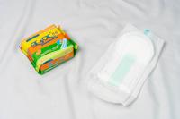 China Unscented 240mm Sanitary Napkins Pad Comfort Absorbent Cotton Sanitary Pads for sale