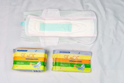China 4 Pads Overnight Period Pads Soft Heavy Flow Biodegradable Menstrual Pads for sale