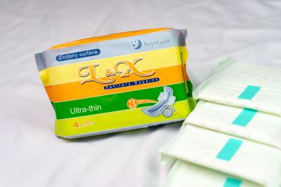China 4 Pads Per Pack Menstrual Pad Highly Breathable Ultra Thin Soft Surface Leak Guard Comfortable Fit Ideal for Bulk Buyers for sale