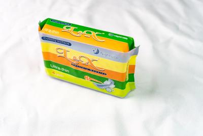 China 8 Hours Night Use Sanitary Napkin Flexible Non Toxic Feminine Pads Heavy Flow for sale