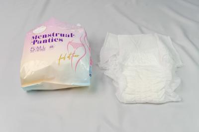 China Elastic Waistband Overnight Period Panties M L Period Overnight Underwear With Wings for sale
