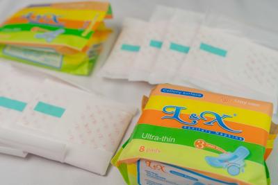 China ISO9001  Absorbent Sanitary Pads High Absorbency 100 Cotton Period Pads for sale