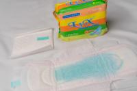 China 10 Pads Extra Long Sanitary Pads Of Breathable Plastic Back Sanitary Napkins With Wings for sale