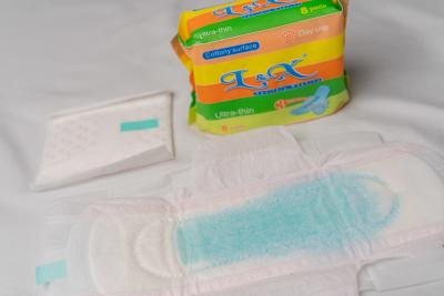China 10 Pads Extra Long Sanitary Pads Of Breathable Plastic Back Sanitary Napkins With Wings for sale