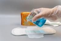 China SUPER DRY Top Layer Technology Sanitary Napkins Pad Cotton Top Sheet Breathable PE Backsheet Comfortable Soft Feminine Care Pads for sale