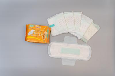 China SUPER DRY Top Layer Technology Sanitary Napkins Pad Cotton Top Sheet Breathable PE Backsheet Comfortable Soft Feminine Care Pads for sale